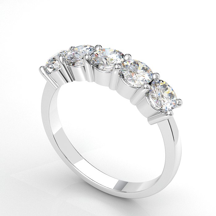 Simone 5 Dimaond Round Eternity Ring | The Diamond Ring Company