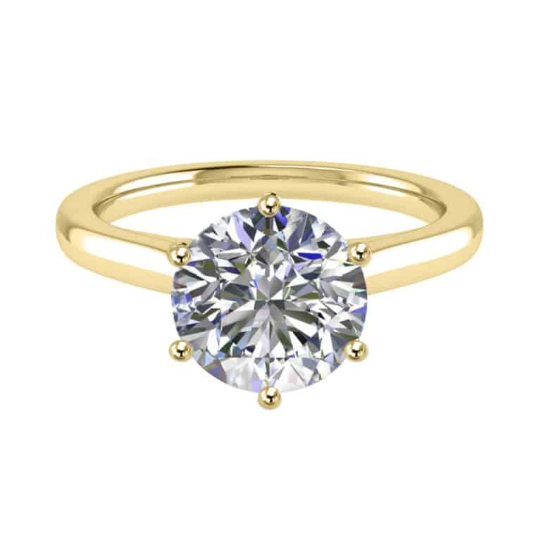 Choosing between 4 prong & 6 prong Setting for your Diamond Ring